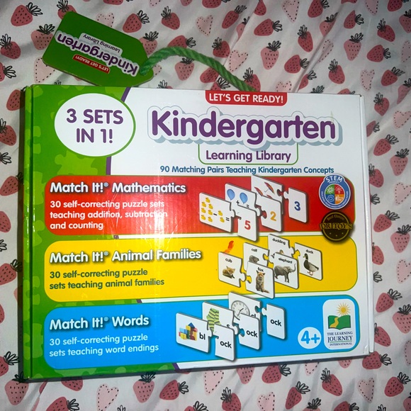 Toys | Lets Get Ready Kindergarten Learning Library Nwt | Poshmark